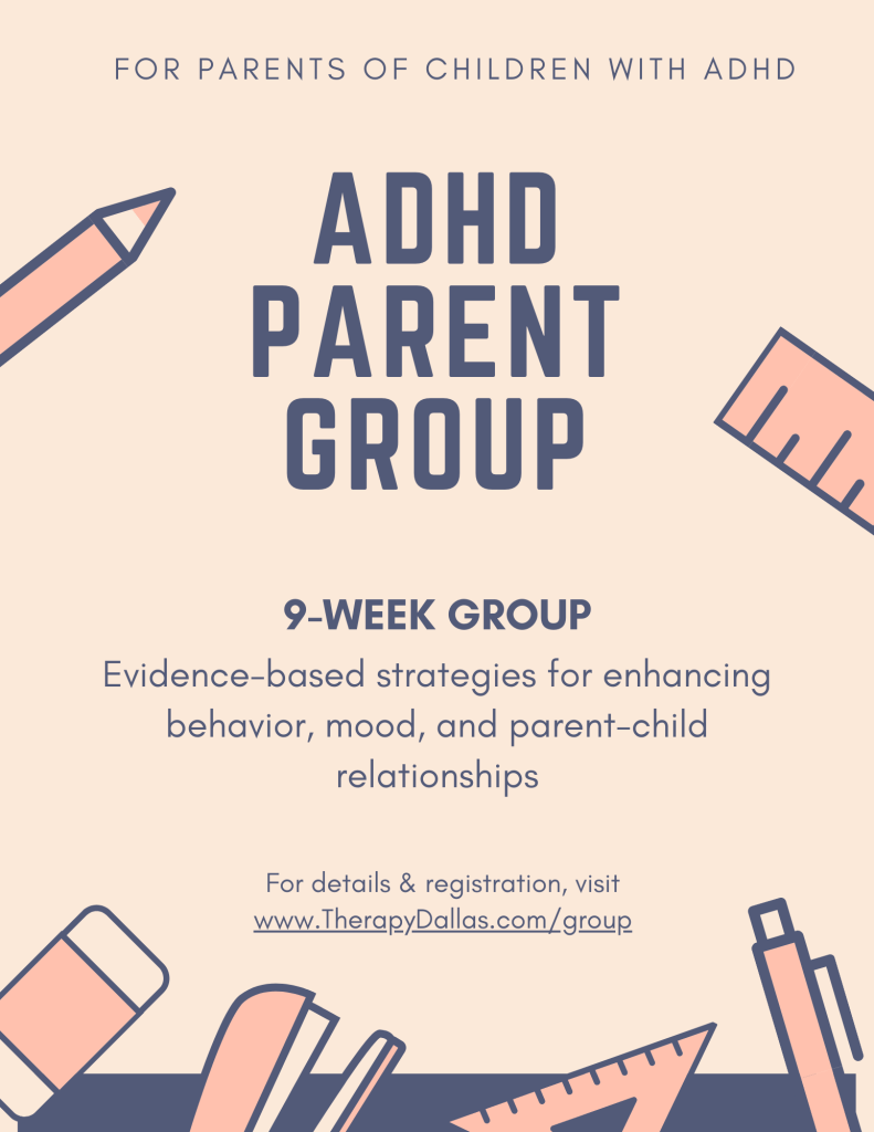 ADHD Parent Group | Therapy Dallas